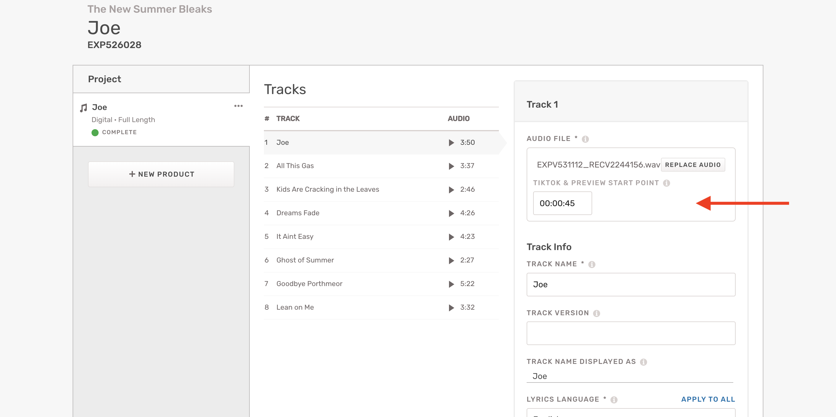 How can I set the preview time for my releases on TikTok? – AWAL